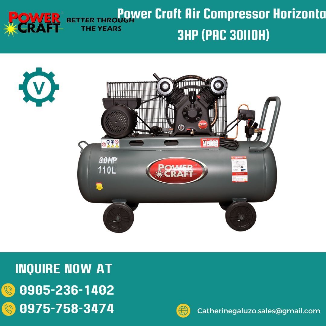 POWERCRAFT AIR COMPRESSOR PAC 30110H, Commercial & Industrial ...