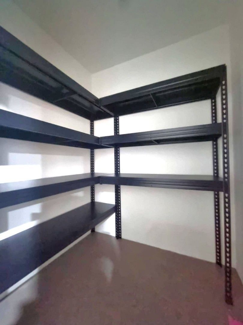 Premium Black Metal Boltless Rack, Laundry Rack, Metal Storage Rack ...