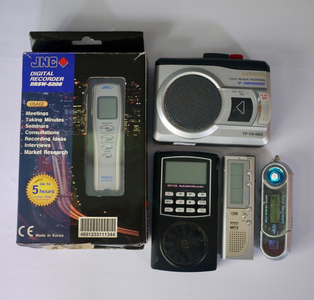 Radio tuner voice recorder and tape recorder set (sony jnc etc), Audio ...