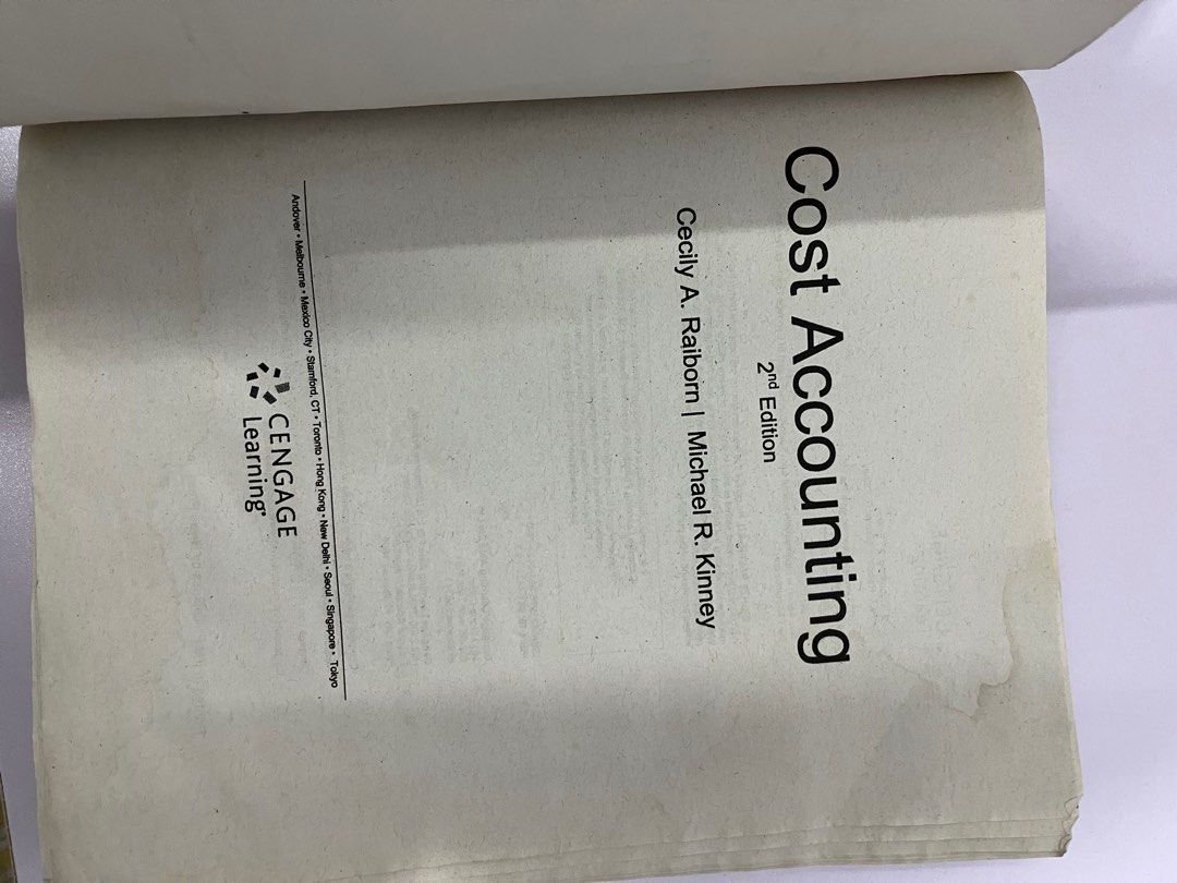 Raiborn Cost Accounting, Hobbies & Toys, Books & Magazines, Textbooks ...
