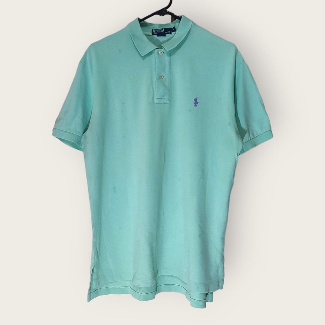 Ralph Lauren Mint Green Polo Shirt Lavander Pony, Men's Fashion, Tops ...