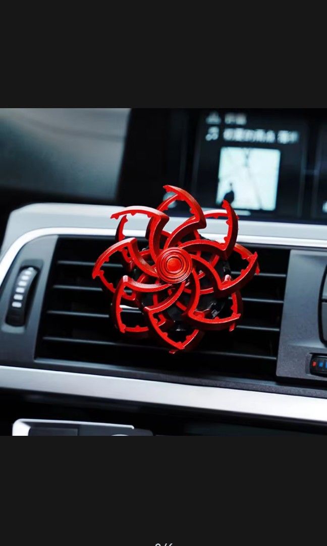 Red ac Air con fan kinetic sculpture, Car Accessories, Accessories on ...