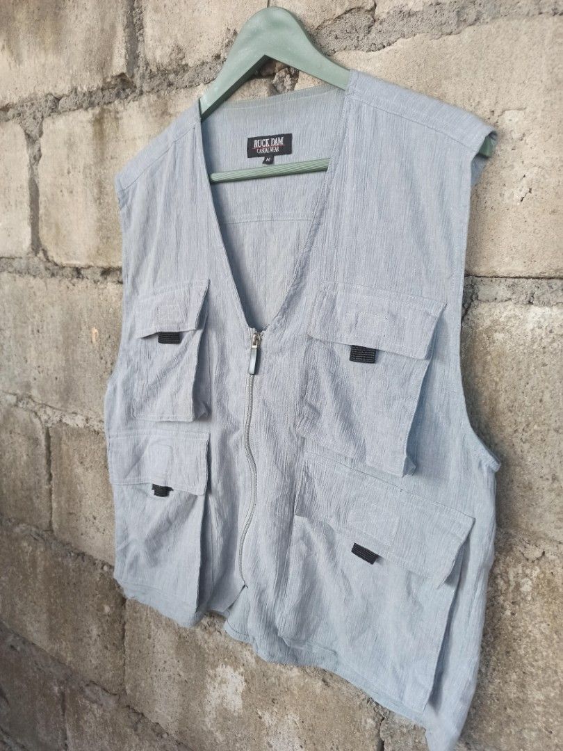 Ruck Dam Cargo Vest, Men's Fashion, Tops & Sets, Vests on Carousell