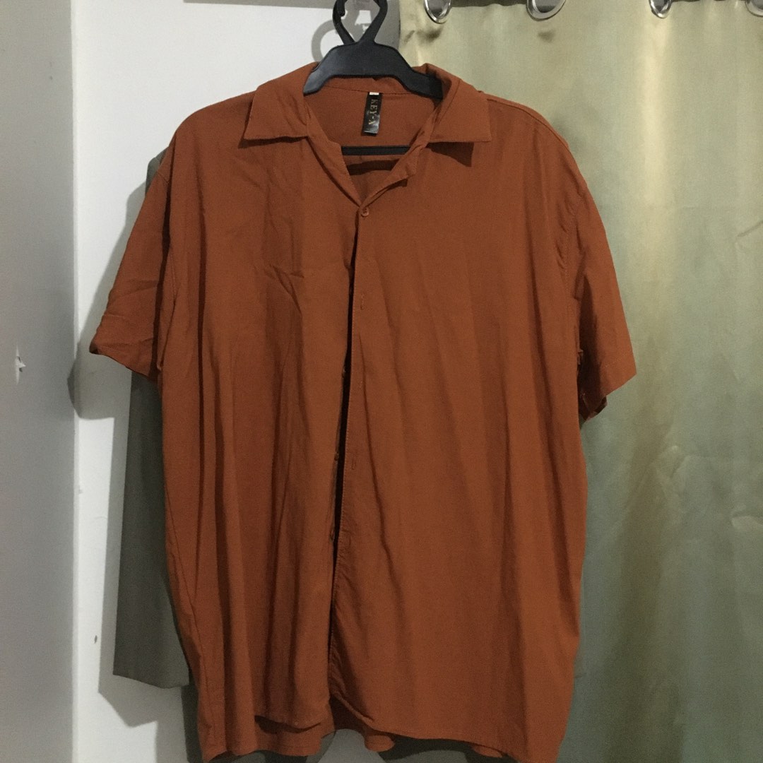Rust Polo Shirt, Men's Fashion, Tops & Sets, Tshirts & Polo Shirts on ...