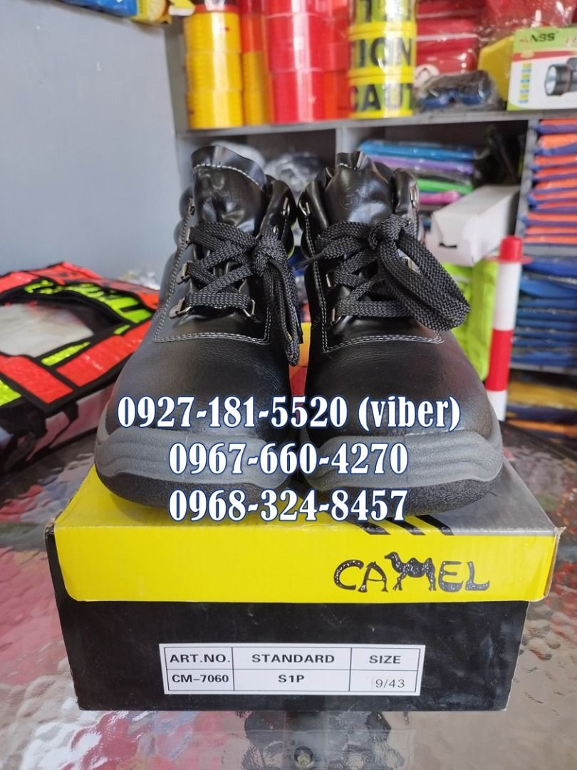 safety shoes camel 7060, Men's Fashion, Footwear, Boots on Carousell