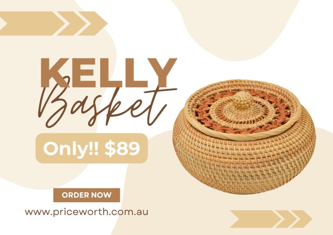 SALE!! KELLY BASKET with LID - OWN YOURS NOW!!!, Home & Furniture ...