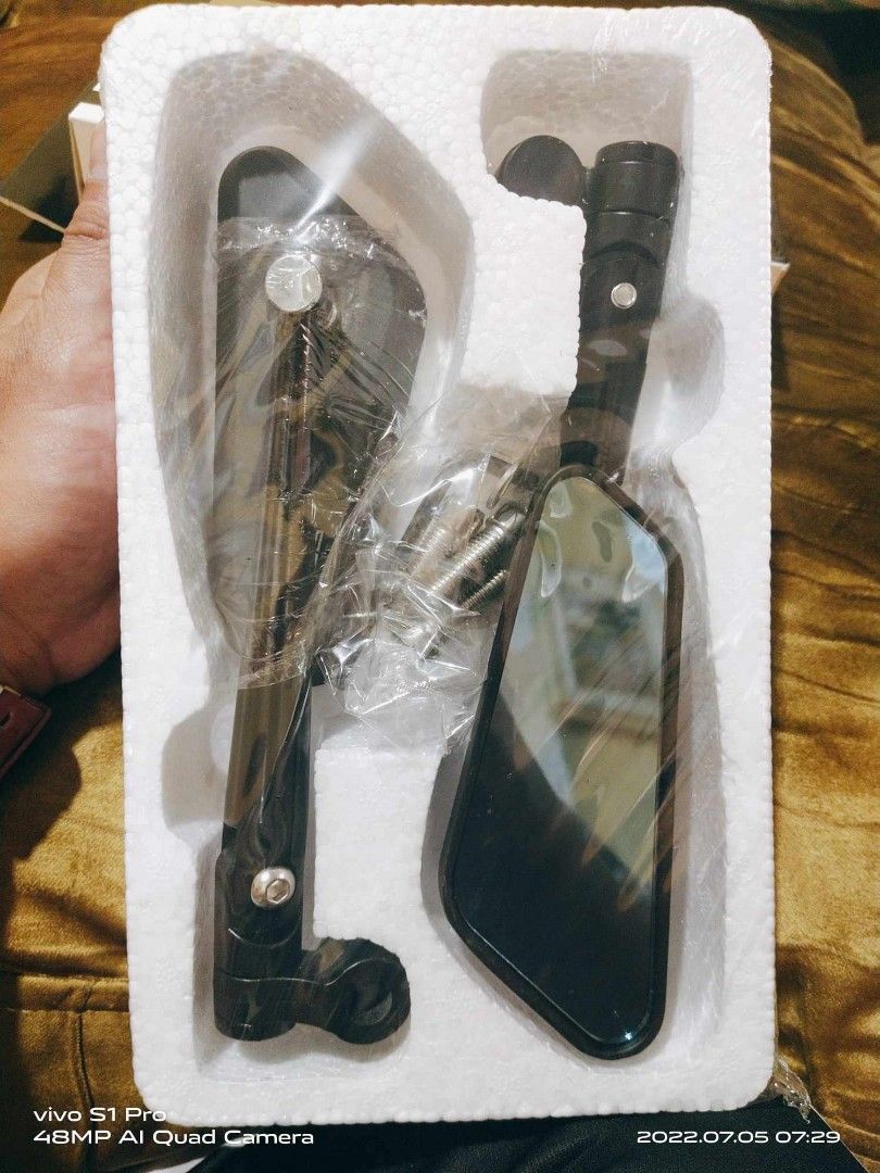 SEC Brand - Full CNC Alloy Universal Side Mirror, Motorbikes, Motorbike ...