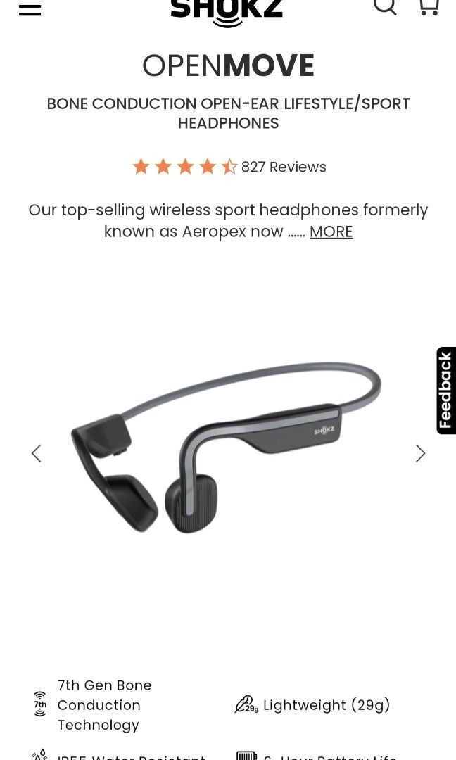 SHOKZ OPENMOVE, Audio, Headphones & Headsets on Carousell