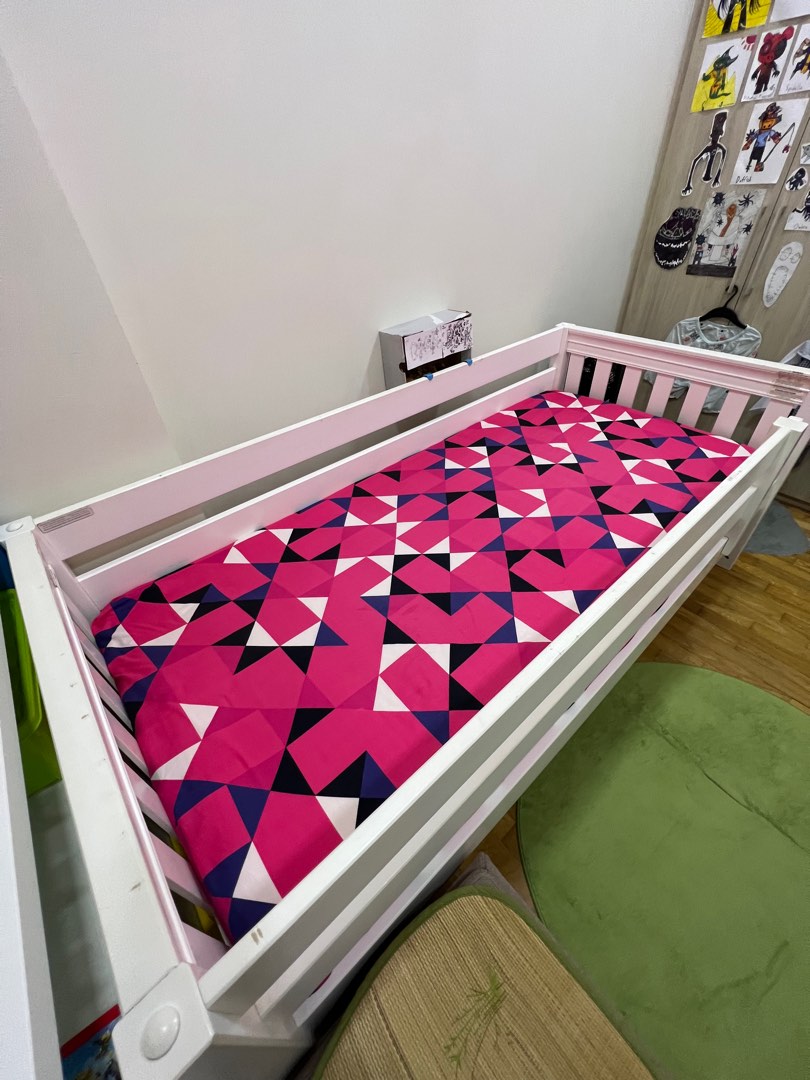 Solid wood matrix kids Bed Frame - 2 available, px/ each, Furniture ...