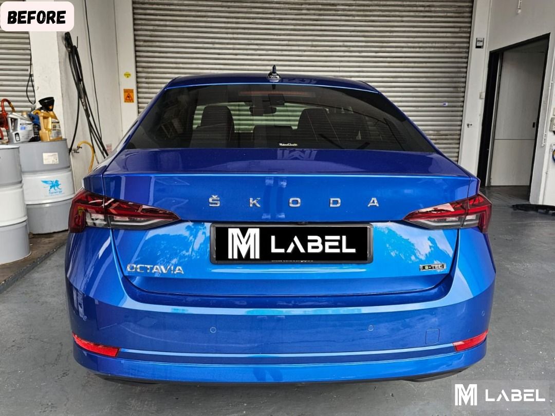 Skoda Octavia Full Vinyl Wrap - PET Black Iridescent Purple, Car ...