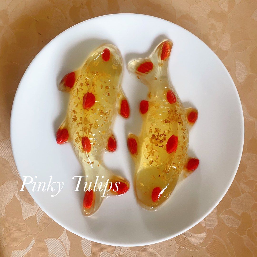 Small Koi Fish Osmanthus Konnyaku Jelly, Food & Drinks, Homemade Bakes ...