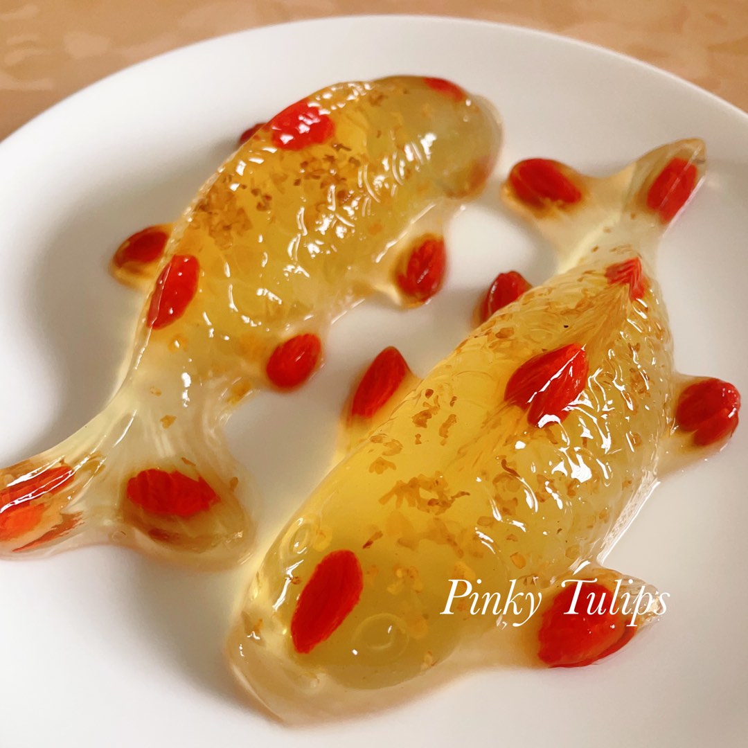 Small Koi Fish Osmanthus Konnyaku Jelly, Food & Drinks, Homemade Bakes ...