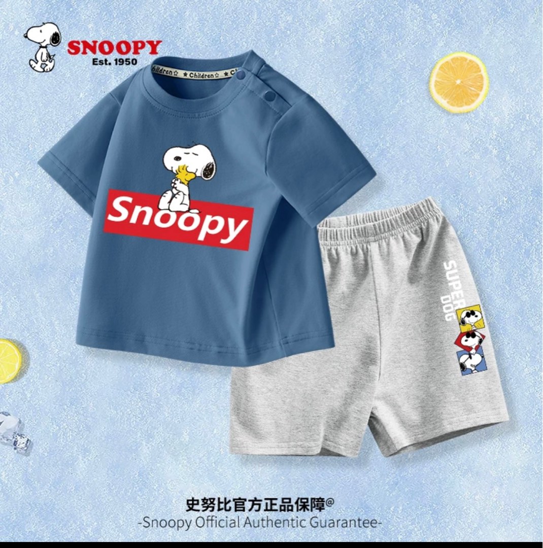 Snoopy Boy Set, Babies & Kids, Babies & Kids Fashion on Carousell
