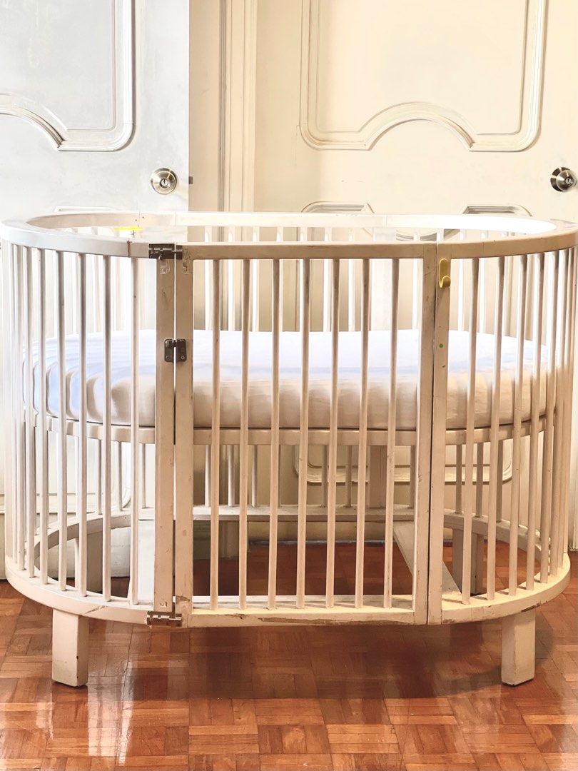 Solid Wood Crib , with freebies, Babies & Kids, Baby Nursery & Kids ...
