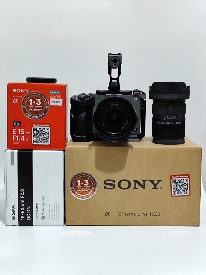 Sony fx30 body (cinema line) mint and complete, Photography, Cameras on ...