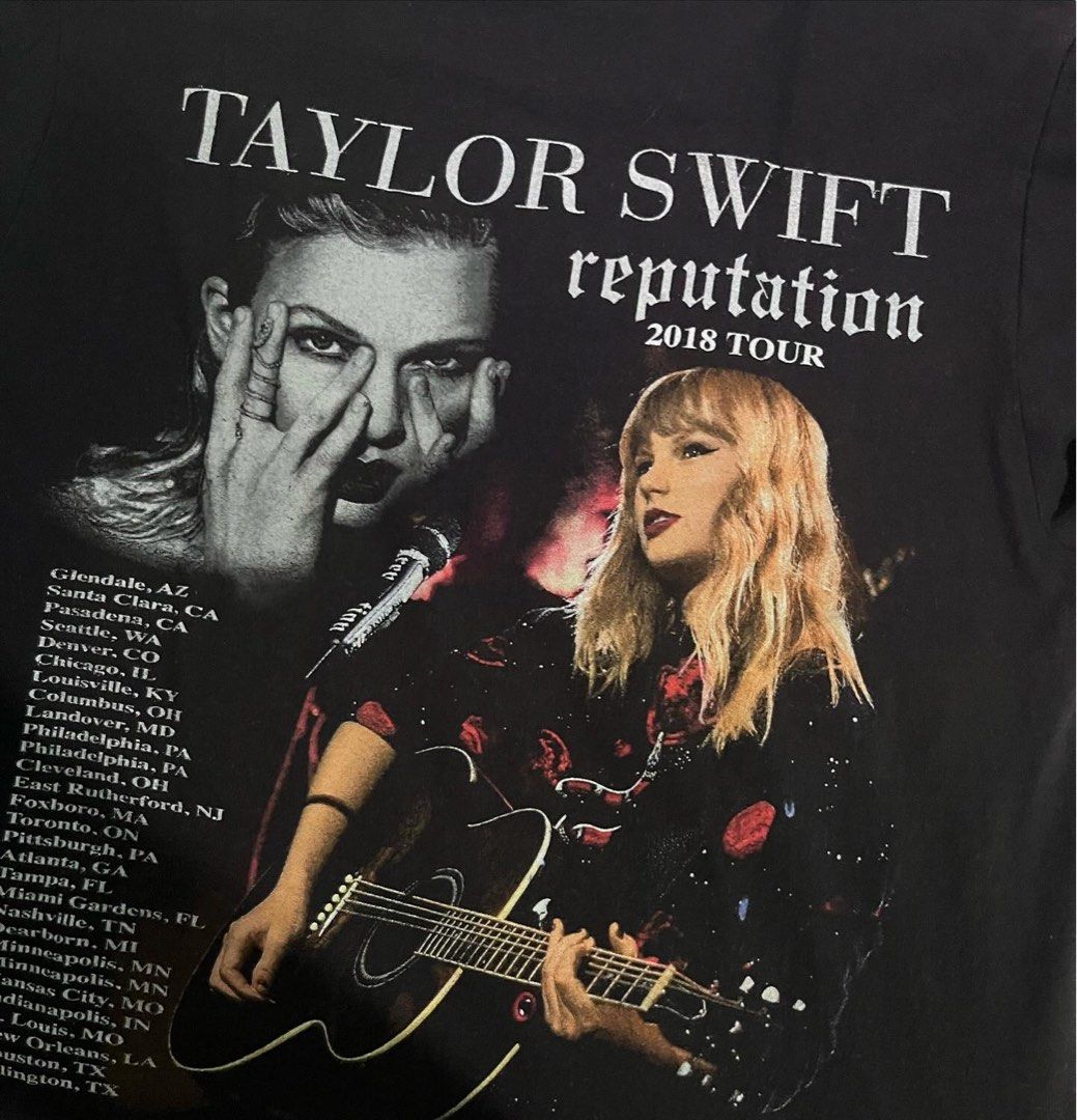 Taylor Swift rare Reputation Tour shirt, Men's Fashion, Tops & Sets ...
