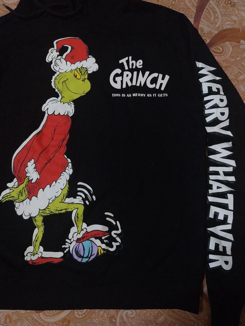 The Grinch Hoodie Copyright to Dr. Seuss and Dated 2022, Men's Fashion ...