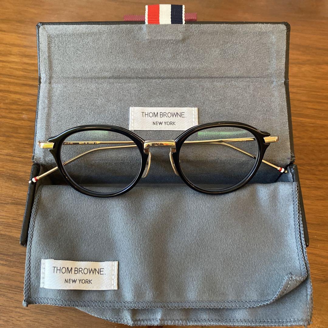 THOM BROWNE TB-011 眼鏡框, 他的時尚, 手錶及配件, 墨鏡、眼鏡在旋轉拍賣