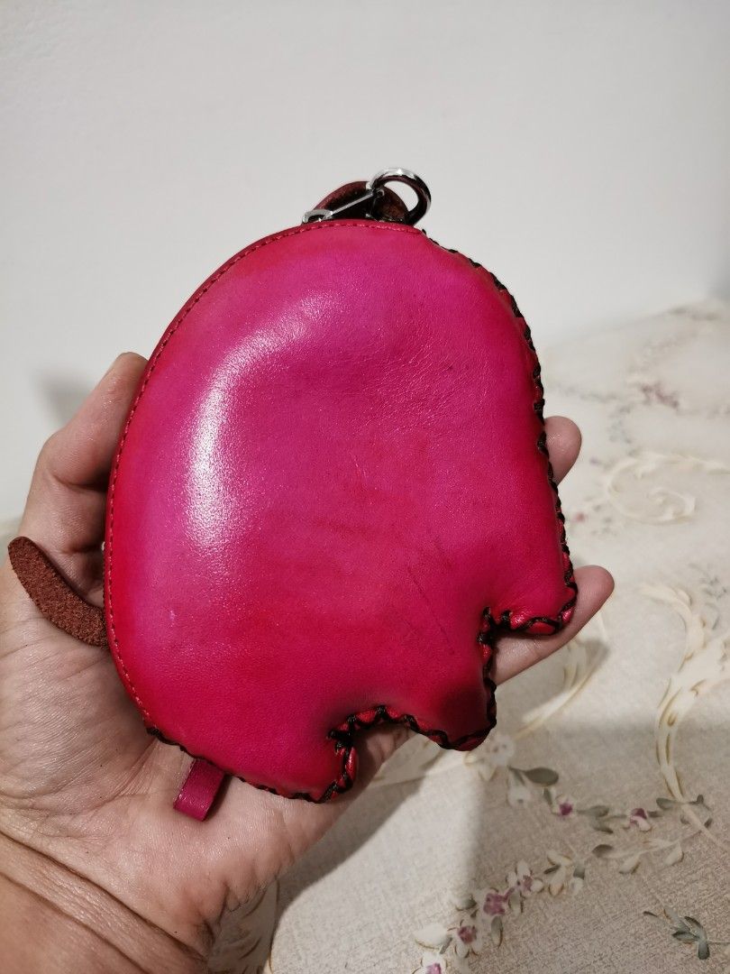 tooled leather pig coin purse, Women's Fashion, Bags & Wallets, Wallets ...