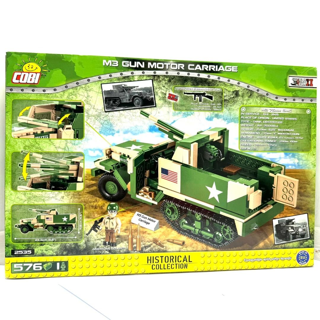 TP-COBI Historical Collection M3 Gun Motor Carriage, Hobbies & Toys ...