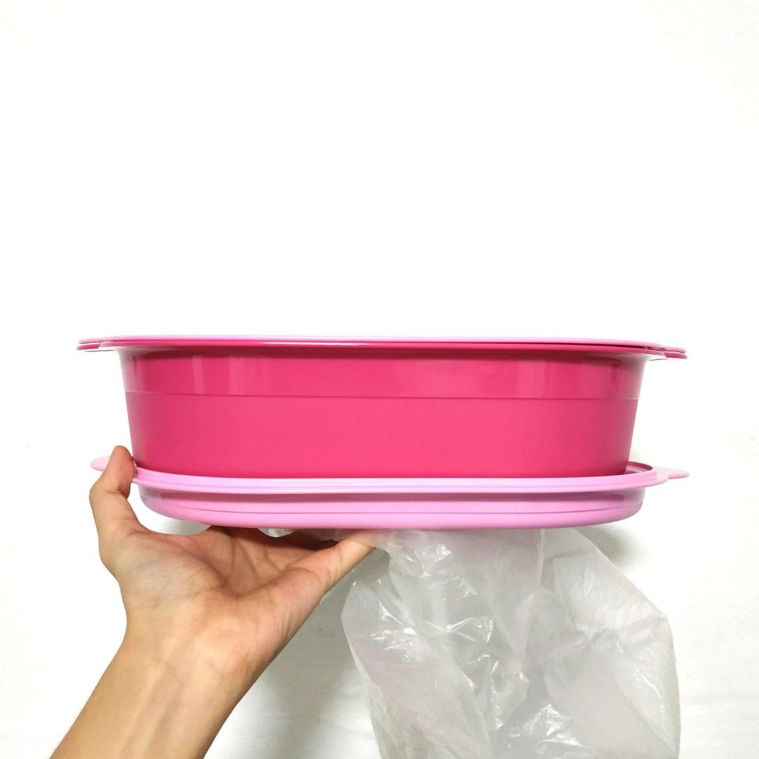 Tupperware 2L Oval 3 in 1 Vegetable Colander Strainer Serving Server ...