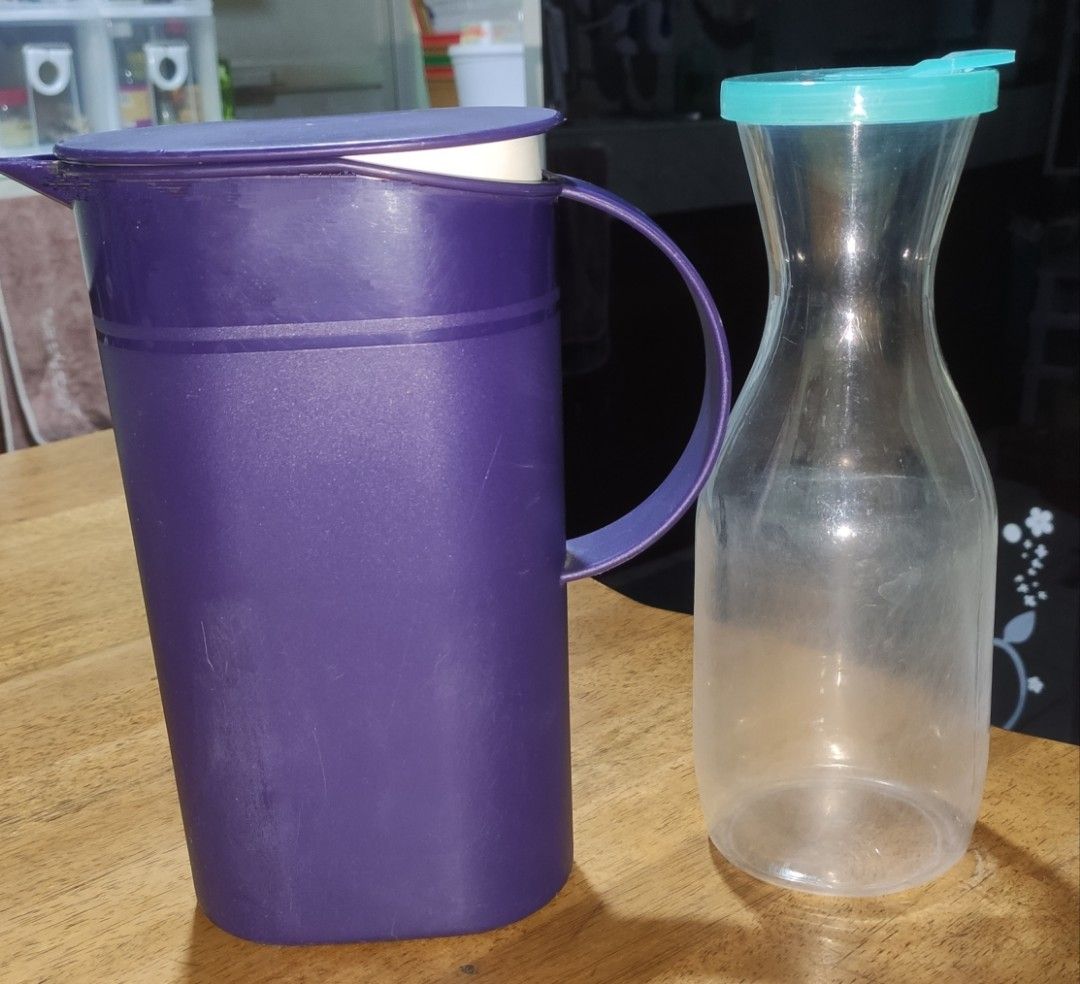 TUPPERWARE SLIM OVAL PITCHER, Furniture & Home Living, Kitchenware ...
