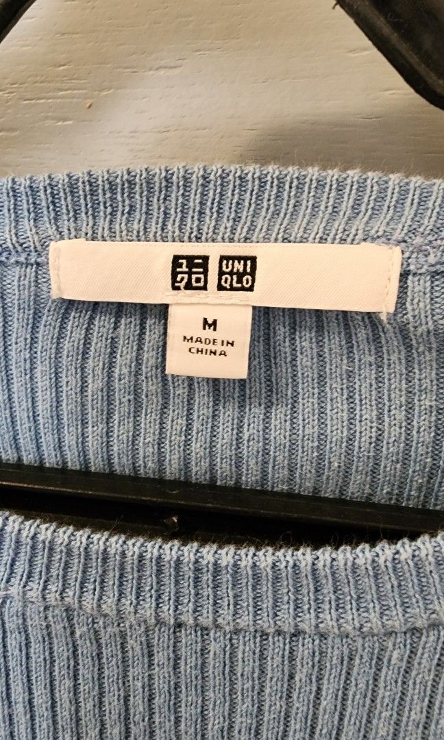 Uniqlo ribbed shirt, Women's Fashion, Tops, Shirts on Carousell