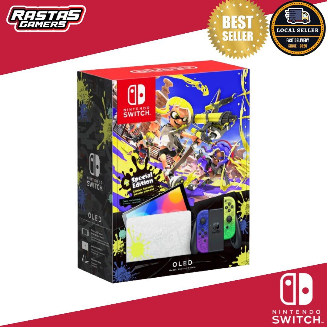 Used Nin Switch Oled Splatoon 3, Video Gaming, Video Game Consoles ...