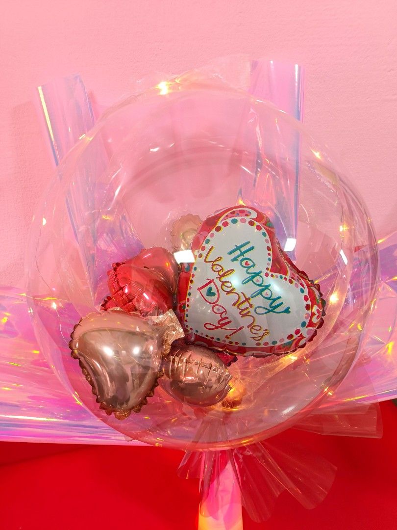 Valentine’s Day Bouquet - Bobo balloon bouquet, Hobbies & Toys ...