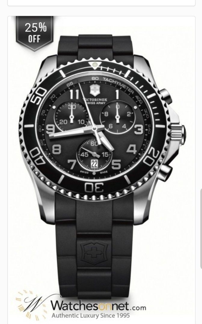 Victorinox Swiss army (Maverick GS) chronograph 241431, Luxury, Watches ...