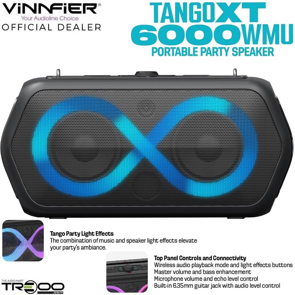 [Official] Vinnfier Tango XT6000 Wireless Bluetooth Karaoke Portable Speaker with Wireless ...