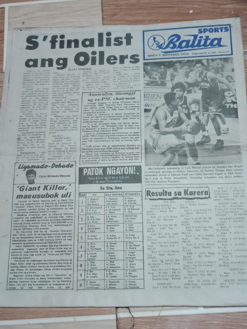 VINTAGE 1995 TAGALOG TABLOID BALITA, Hobbies & Toys, Memorabilia ...