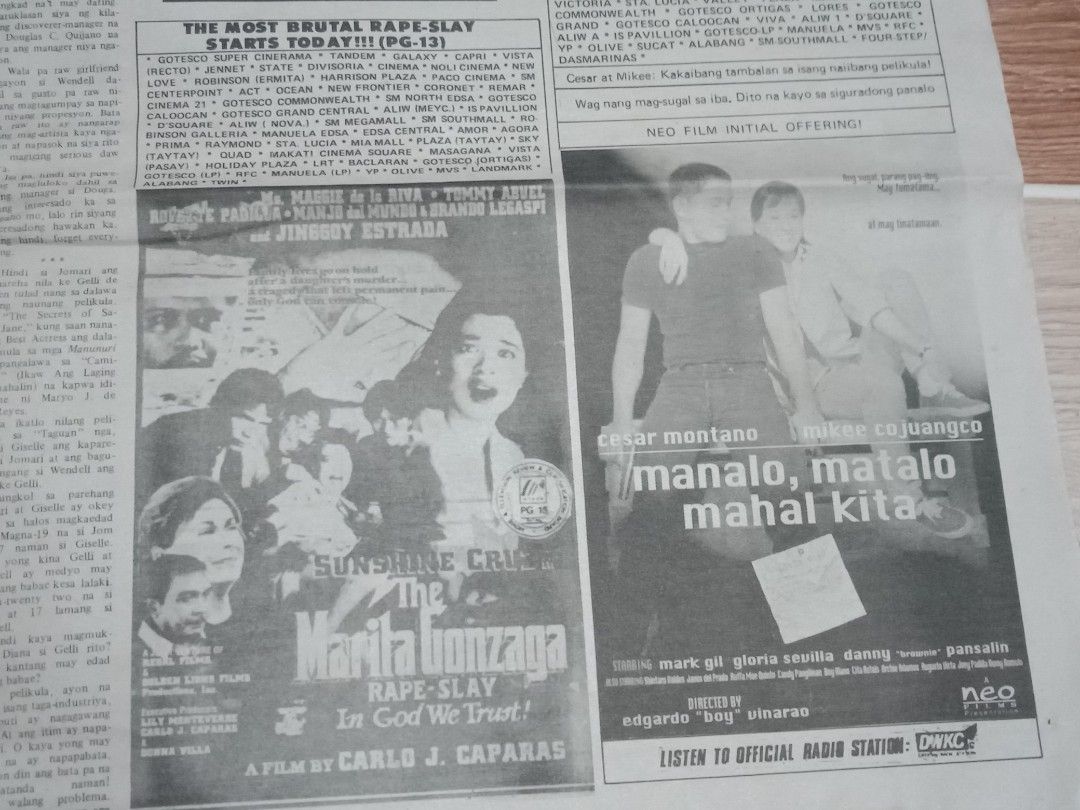 VINTAGE 1995 TAGALOG TABLOID BALITA, Hobbies & Toys, Memorabilia ...