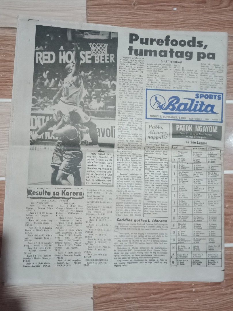 VINTAGE 1995 TAGALOG TABLOID BALITA, Hobbies & Toys, Memorabilia ...