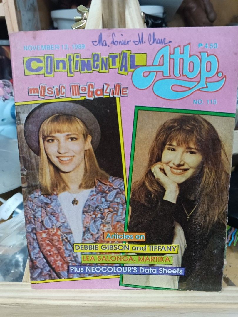 Vintage Continental Atbp Songhits Music Song Magazine - Debbie Gibson ...