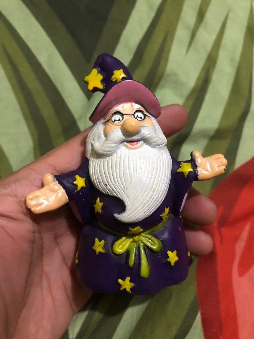 Vintage Enchanted kingdom wizard rubber figure, Hobbies & Toys, Toys ...