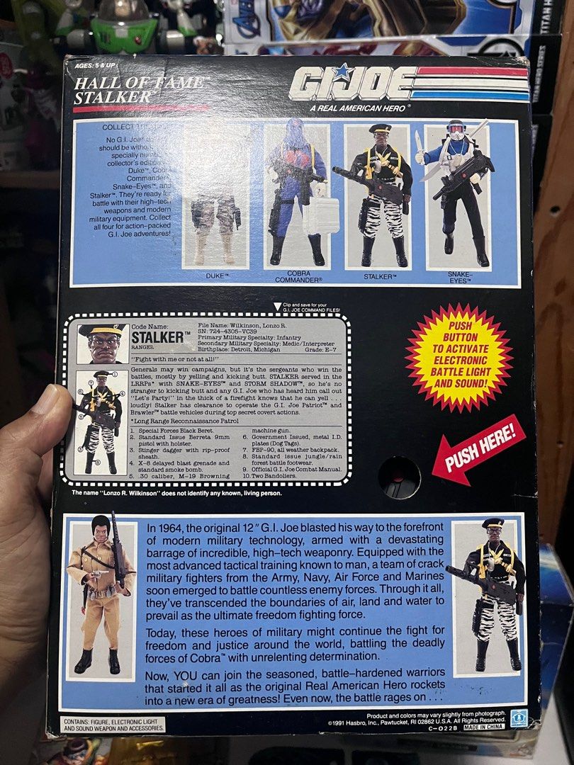 Vintage GI Joe Hall Of Fame Stalker 12” figurine, Hobbies & Toys, Toys ...