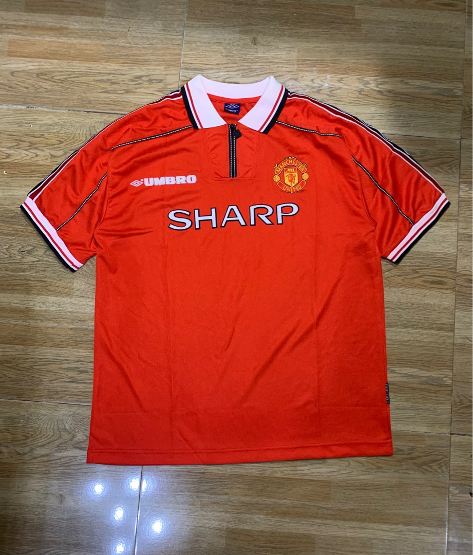 Vintage Sharp Manchester United Football Jersey, Men's Fashion, Tops ...