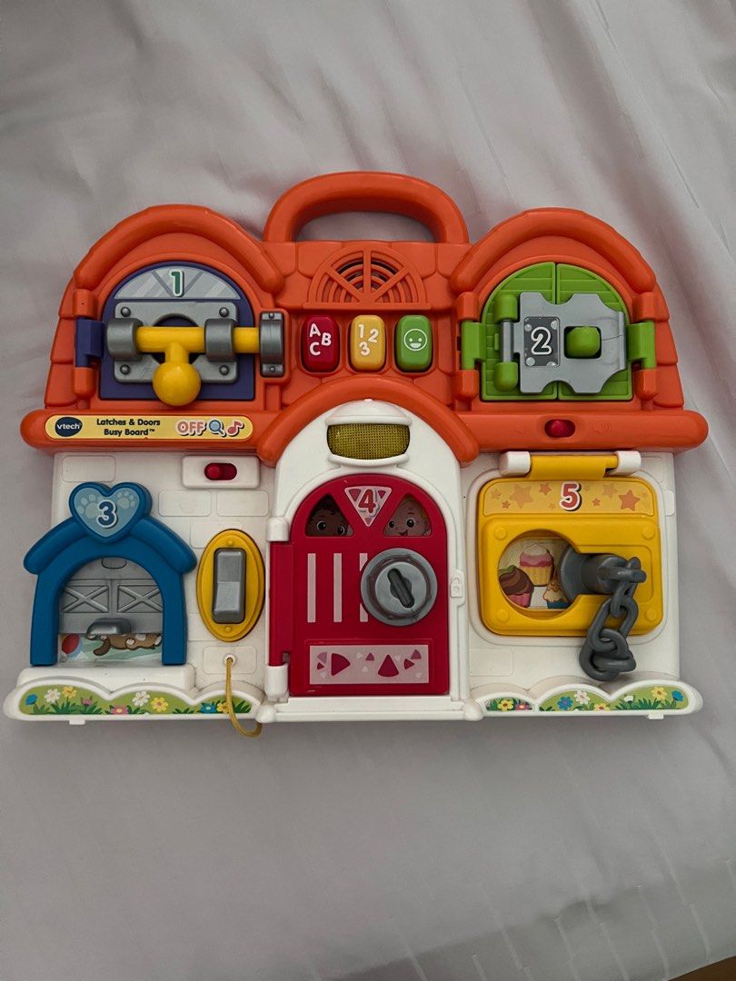 Vtech baby toy latches & door busy board, Babies & Kids, Infant ...