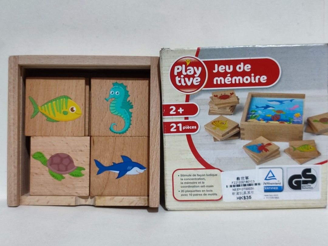 Wooden MEMORY GAME Toy, Hobbies & Toys, Toys & Games on Carousell
