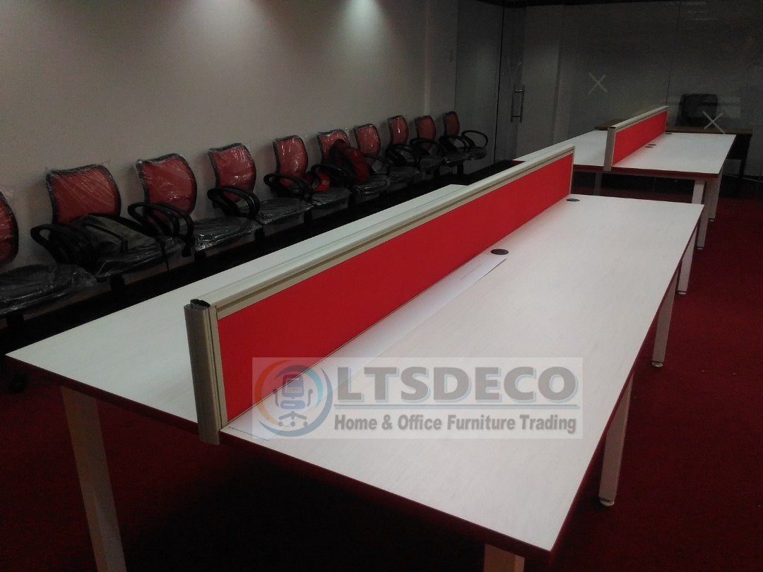 WORKSTATION TABLE l OFFICE PARTITION, Furniture & Home Living, Office ...