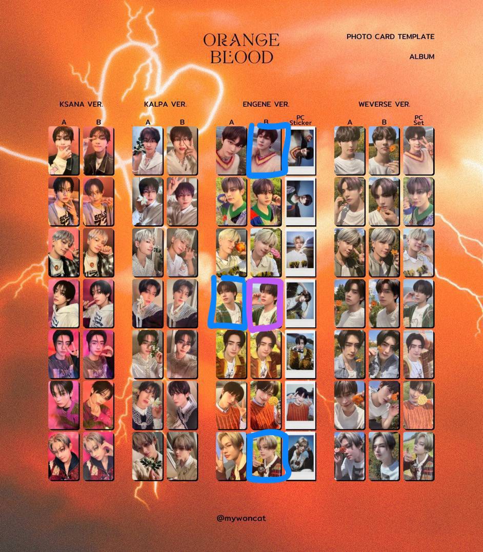 wtt enhypen orange blood engene jake jungwon niki, Hobbies & Toys, Memorabilia & Collectibles, K ...