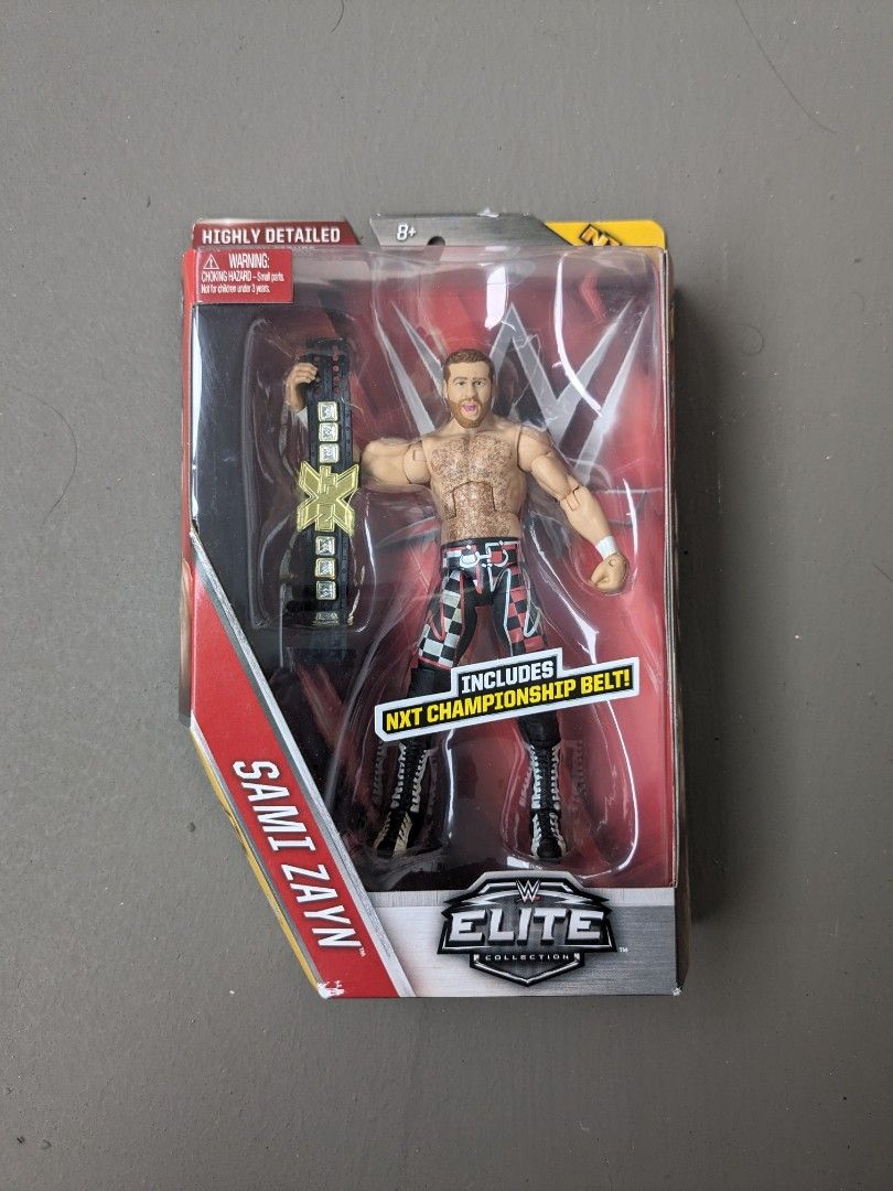 WWE Elite Figure NXT Sami Zayn, Hobbies & Toys, Toys & Games on Carousell