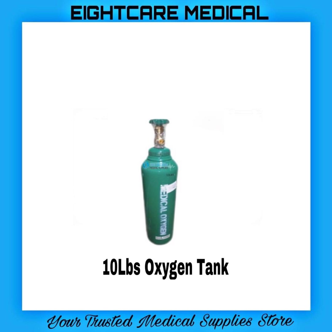 10Lbs Oxygen Tank with Oxygen Regulator, Health & Nutrition, Medical ...