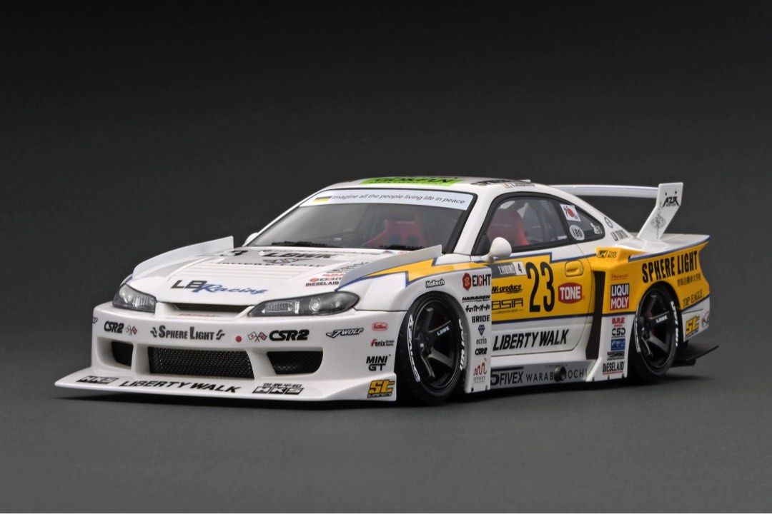 1/18 Ignition Model Nissan S15 Silvia LB-Super Silhouette (come with figure), Hobbies & Toys ...