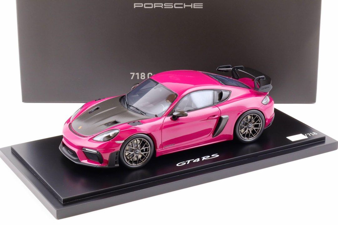 1/18 Spark Dealer Edition Porsche 718 Cayman GT4 RS (come with display ...