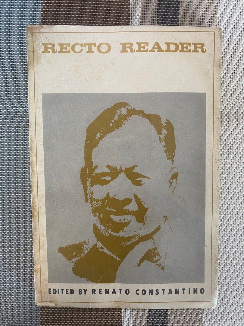 1965 Philippines RECTO READER Book Selected & Edited By Renato ...