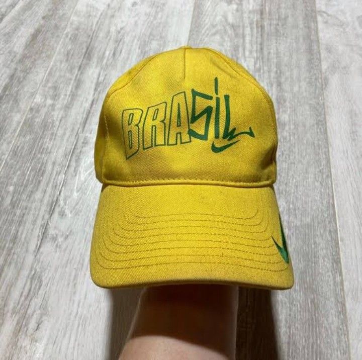 2000's Vintage Nike Brazil Football Soccer Cap Hat, Men's Fashion ...