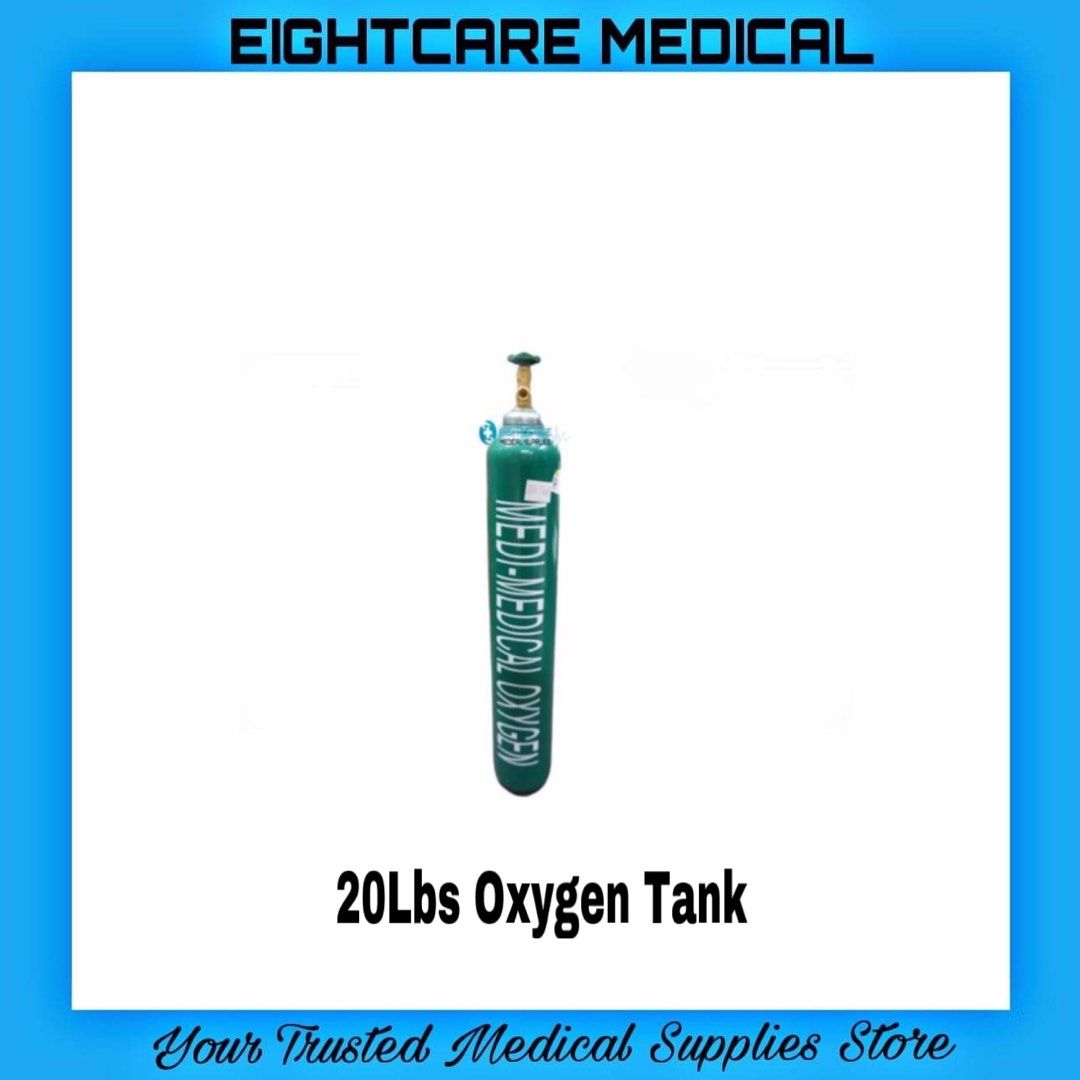 20Lbs Oxygen Tank with Oxygen Regulator, Health & Nutrition, Medical ...