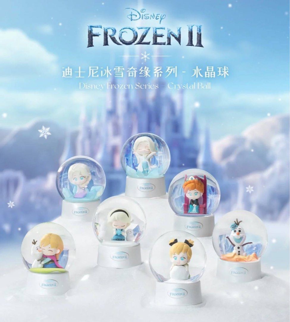 52TOYS Disney Frozen Series Crystal Ball Anna & Snowball, Hobbies ...